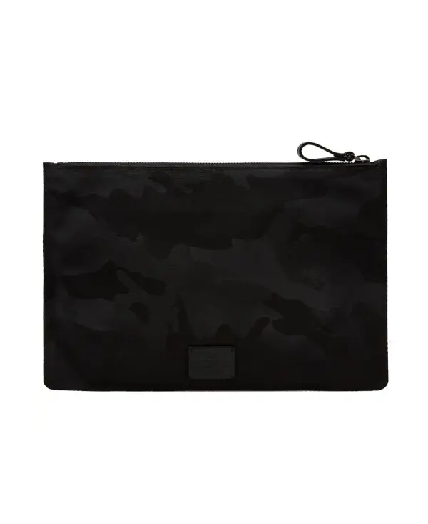 Valentino Garavani Jacquard Camouflage Handbag - Black
