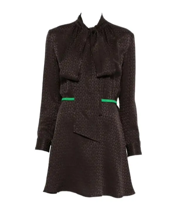 Gucci Horsebit Jacquard Dress