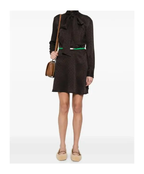 Gucci Horsebit Jacquard Dress