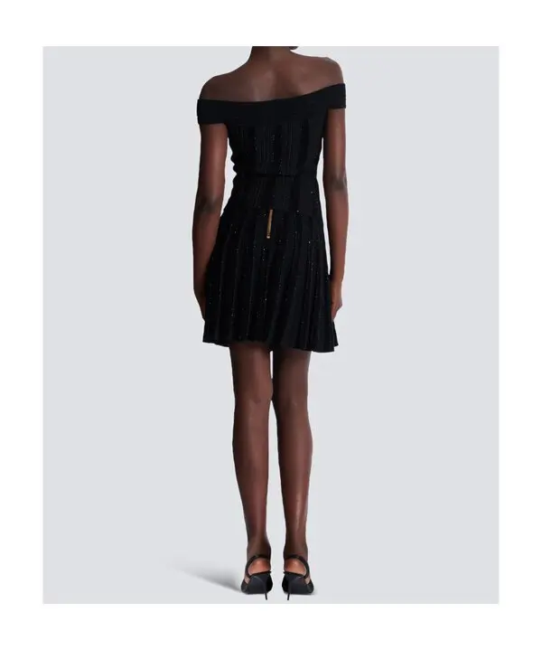 Balmain Shimmering Sequined Flared Skirt