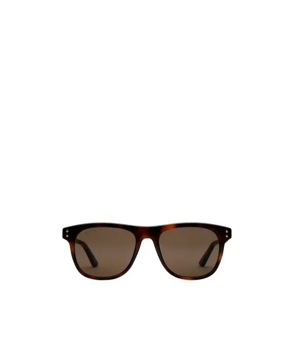 Gucci Square Frame Sunglasses - Bright Brown