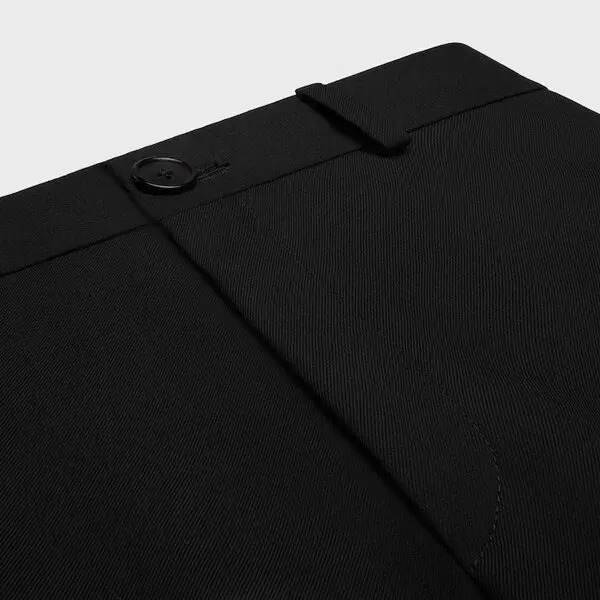 Celine Wool Gabardine Docks Trousers