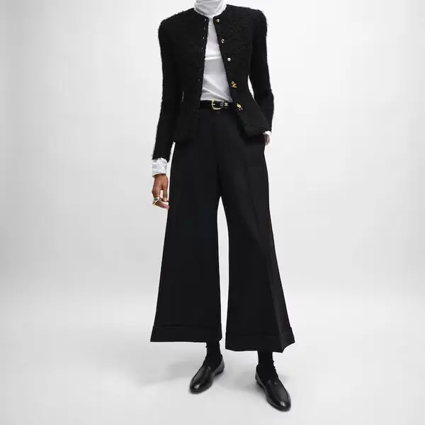 Celine Wool Gabardine Docks Trousers