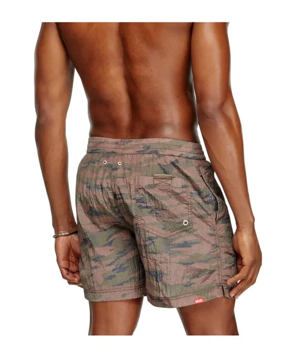 DIESEL® Camouflage Swim Shorts - Brown