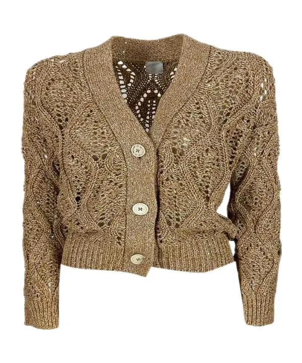 Eleventy Long Sleeve Buttoned Cardigan - Brown