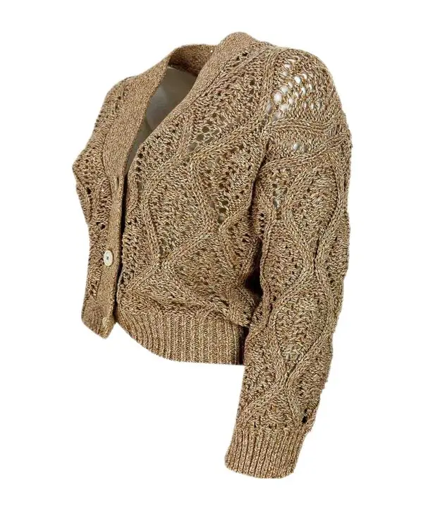 Eleventy Long Sleeve Buttoned Cardigan - Brown