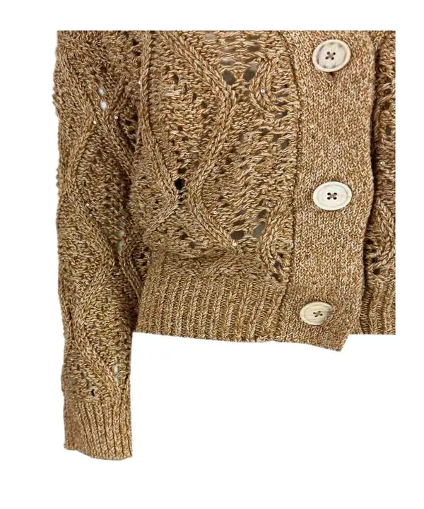 Eleventy Long Sleeve Buttoned Cardigan - Brown