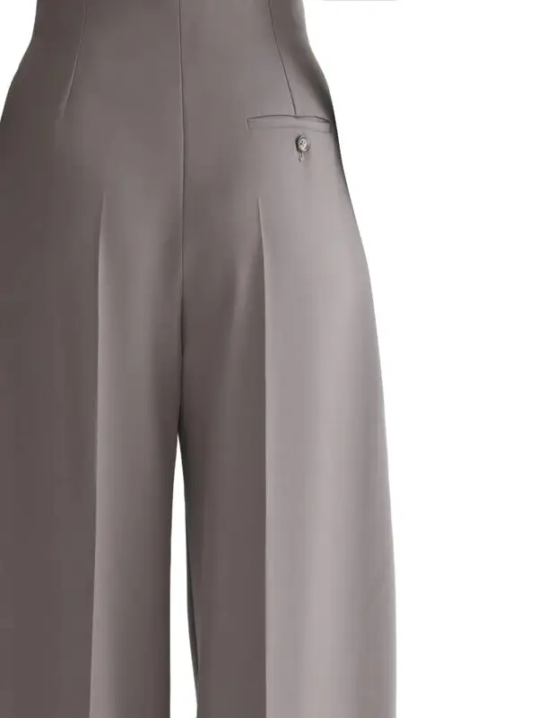 MUGLER Pleated Wide-leg Trousers