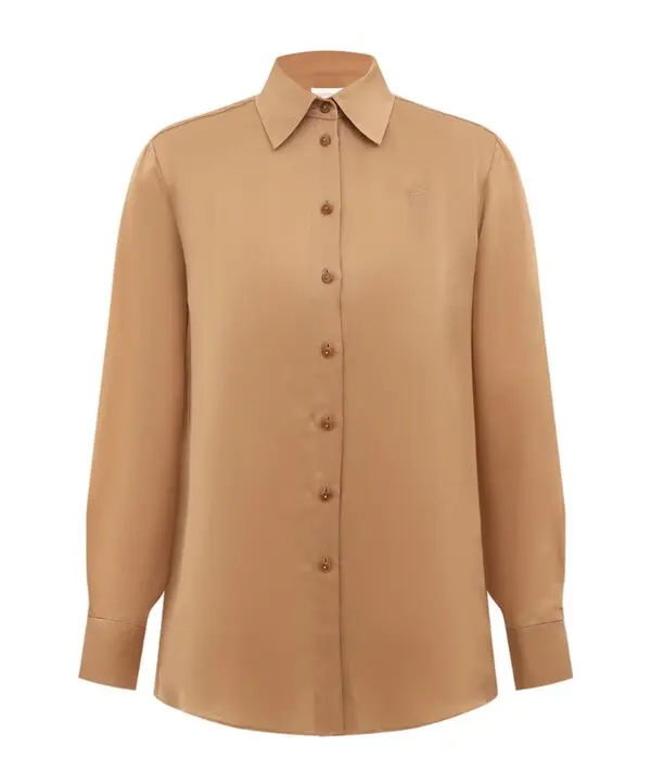 Zimmermann Hypnotic Satin Shirt - Biscuit