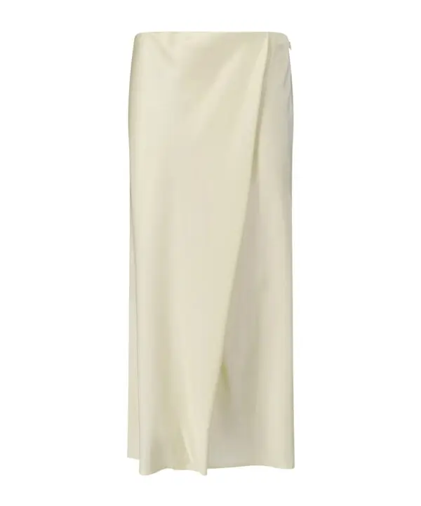 Khaite A-line Midi Skirt - Nude