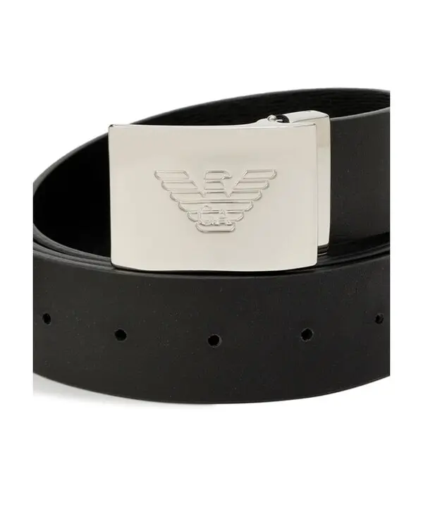 Emporio Armani Logo Engraved Belt