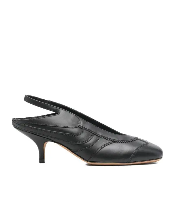 Dries Van Noten Open-toe High-heeled Slingback Sandals - Black