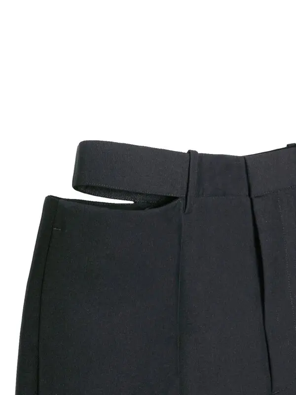 JIL SANDER Tailored Straight-leg Pants With Openwork Detail