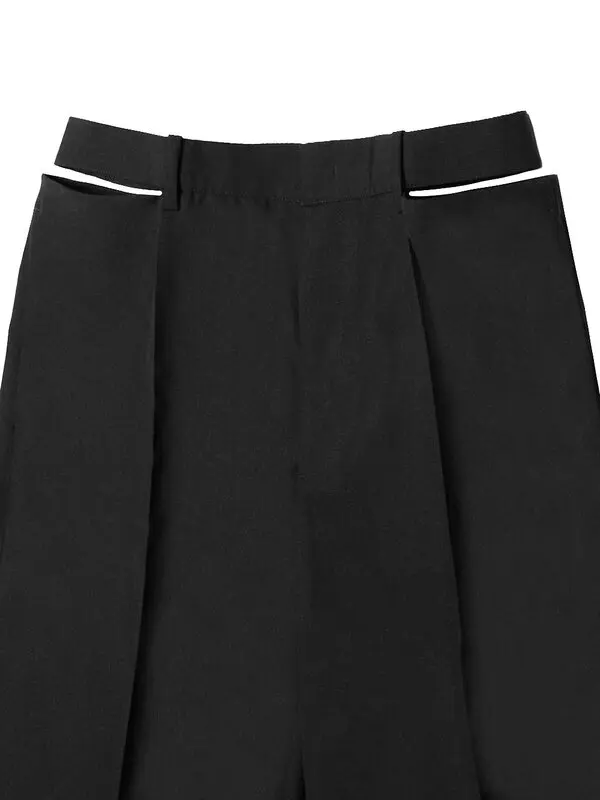 JIL SANDER Tailored Straight-leg Pants With Openwork Detail
