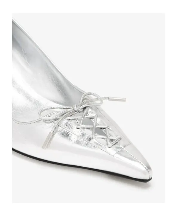 JIMMY CHOO Pointed Toe Lace Up High Heels