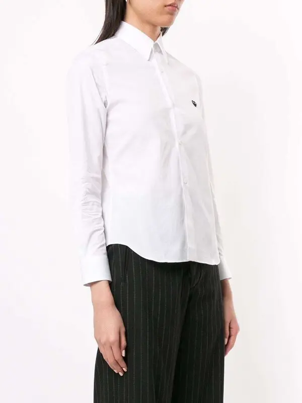 Play Comme Des Garcon Embroidered Logo Shirt