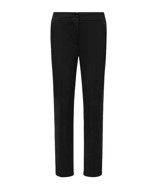 Moncler Mid Rise Twill Ski Trousers - Black