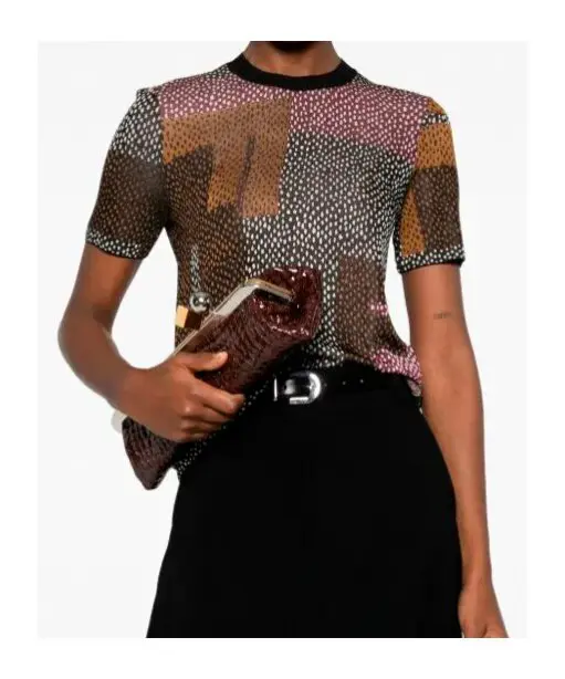 Fendi Geometric Print T-shirt
