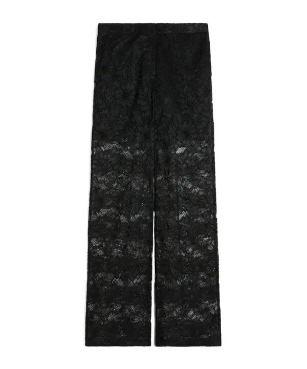 Sportmax Afoso Straight Leg Lace Trousers