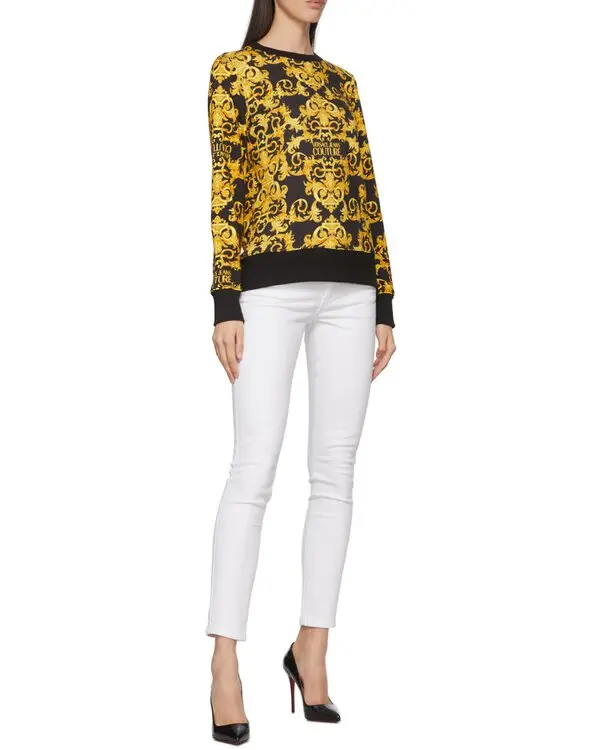 Versace Logo Baroque Cotton Sweatshirt