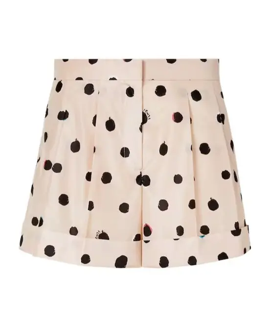 Fendi Falena Polka-dot Shorts - Multicolor
