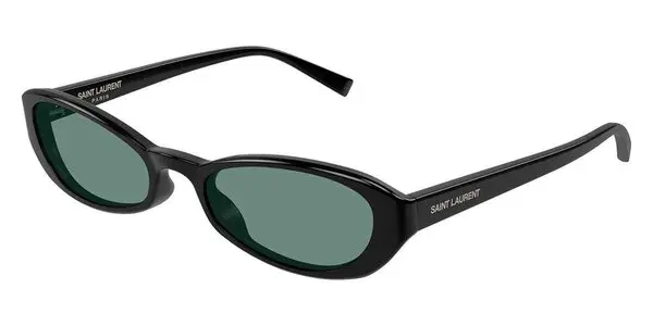 Saint Laurent Oval Frame Sunglasses - Black