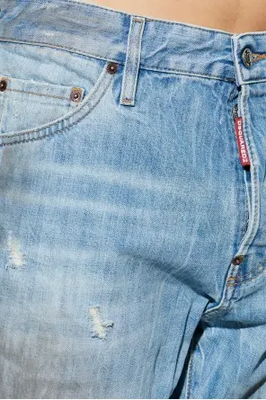 Dsquared2 Distressed Logo Patch Jeans