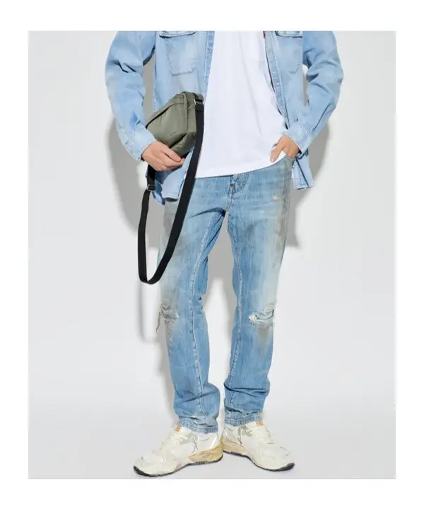 Dsquared2 Distressed Logo Patch Jeans