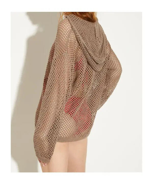 MAXCO. Max&co. Knitted Mesh Hoodie