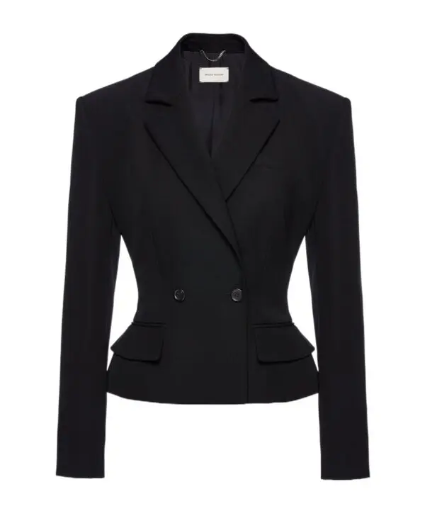 Magda Butrym Double-breasted Fitted Cropped Jacket
