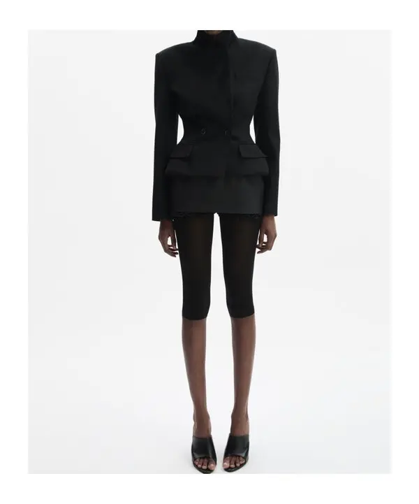 Magda Butrym Double-breasted Fitted Cropped Jacket