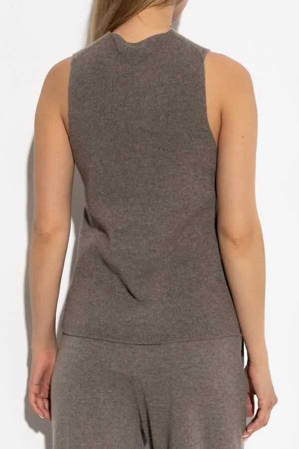 LISA YANG Sleeveless Crisscross Ribbed Top