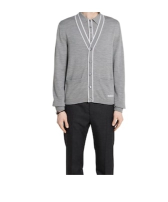Gucci Embroidered Logo Cardigan
