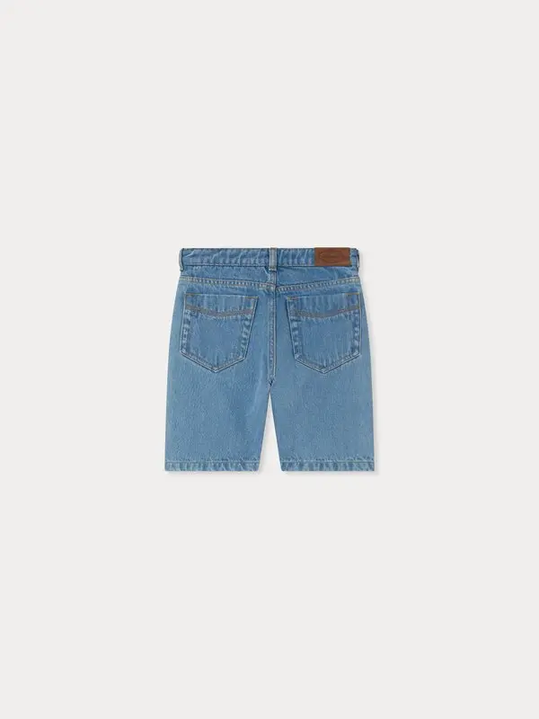 Bonpoint Elvio Five-pocket Denim Shorts - Medium Blue
