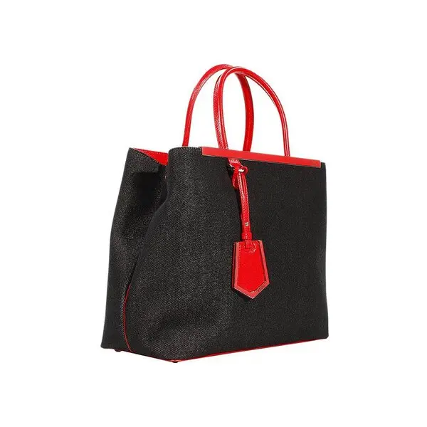 Fendi Logo Detail Top Handle Handbag