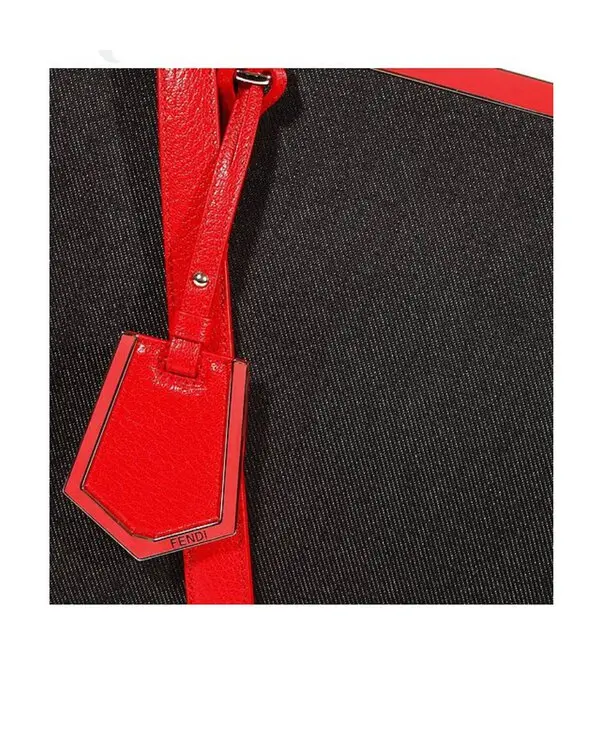 Fendi Logo Detail Top Handle Handbag