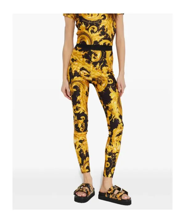 Versace Embellished Barocco Print Platform Sandals