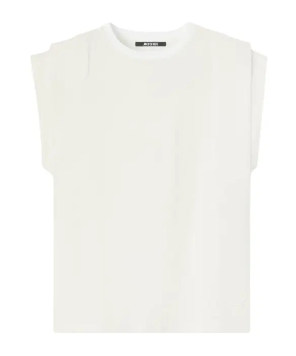 Jacquemus Sleeveless Boxy T-shirt - White