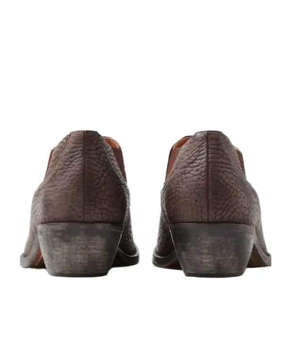 Versace Tigre Texan Ankle Boots In Textured Calf Leather