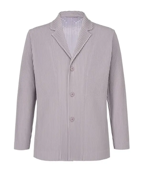 Issey Miyake Pleated Suit Jacket - Cloud Gray