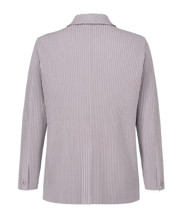 Issey Miyake Pleated Suit Jacket - Cloud Gray