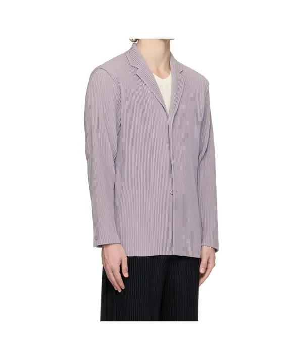 Issey Miyake Pleated Suit Jacket - Cloud Gray