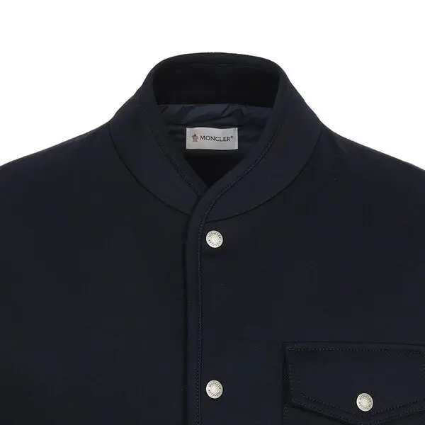 Moncler Catoctin Logo Patch Gilet - Midnight Blue
