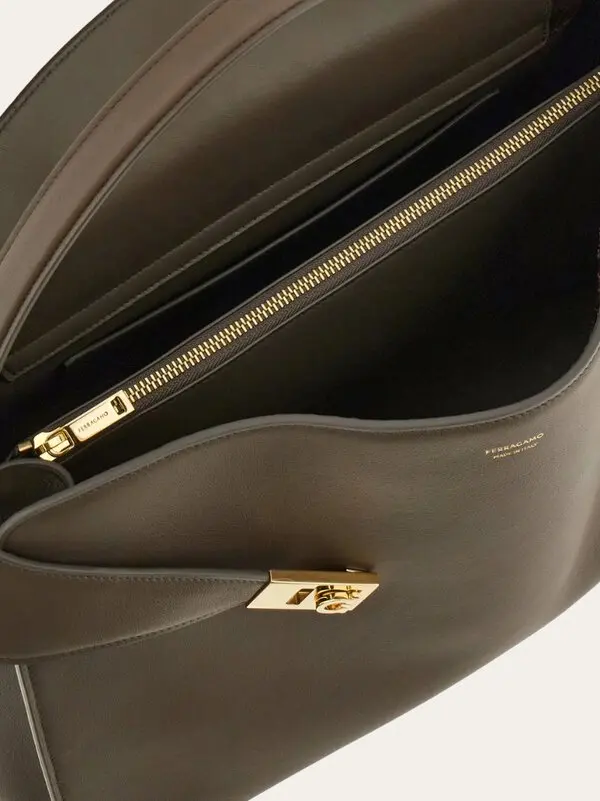 FERRAGAMO Hug Soft Shoulder Bag - Brown