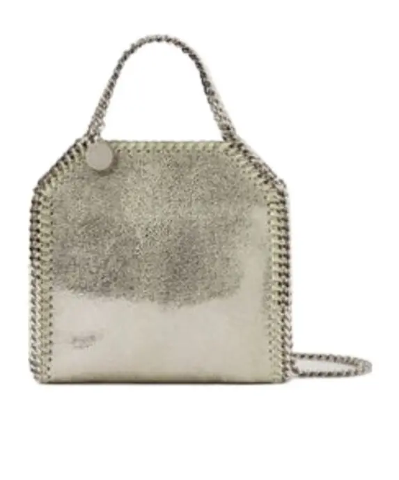 Stella McCartney Falabella Metallic Chain-linked Tote Bag - Nude
