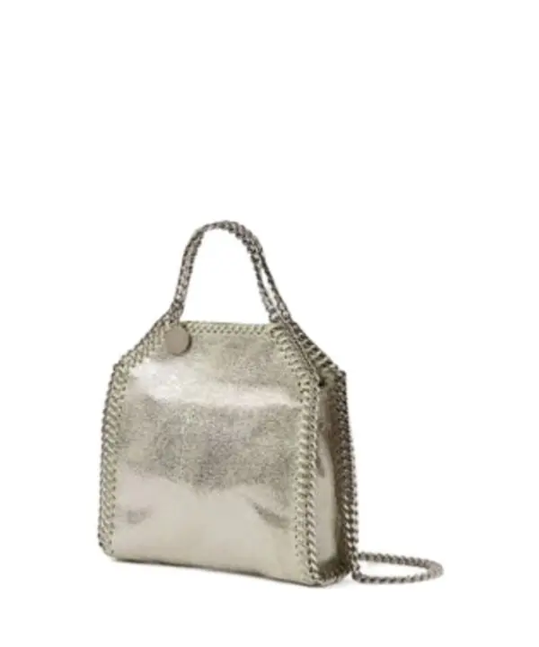 Stella McCartney Falabella Metallic Chain-linked Tote Bag - Nude
