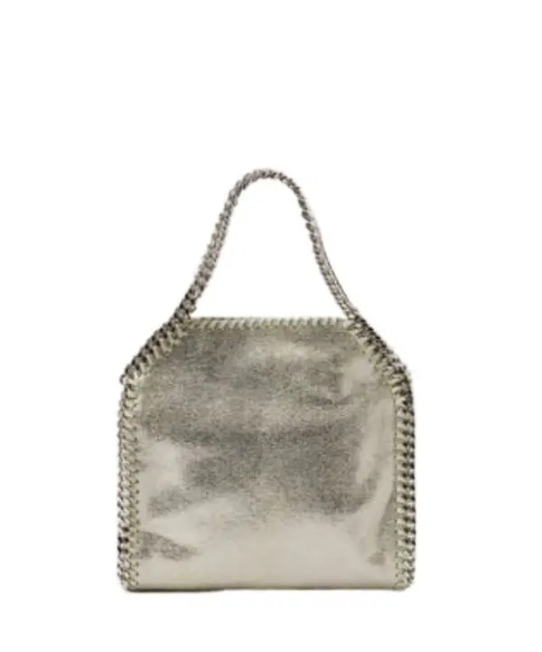 Stella McCartney Falabella Metallic Chain-linked Tote Bag - Nude