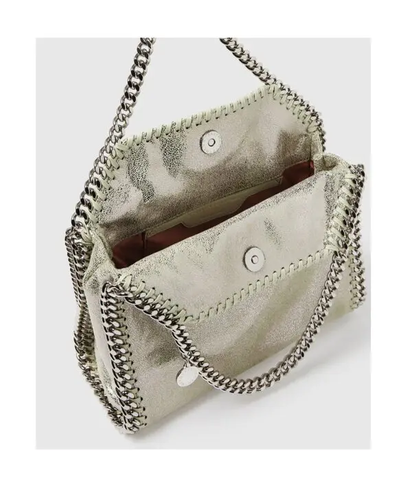 Stella McCartney Falabella Metallic Chain-linked Tote Bag - Nude