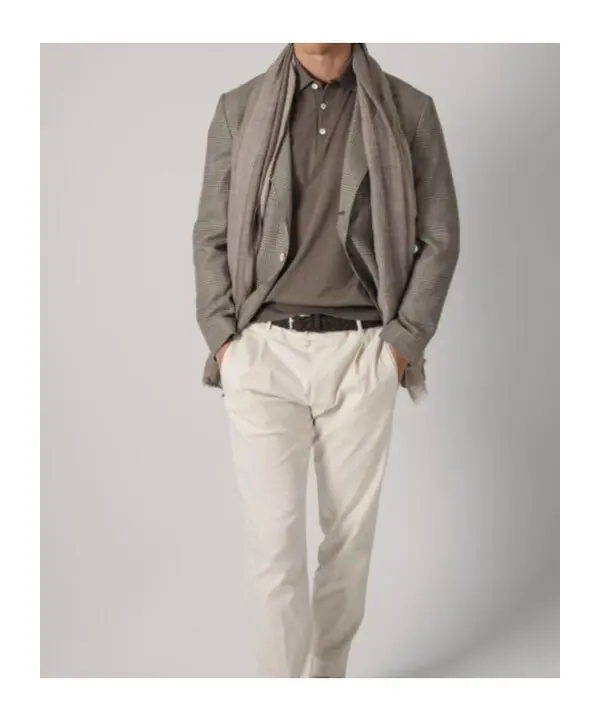Brunello Cucinelli Long-sleeve Polo Shirt - Gray