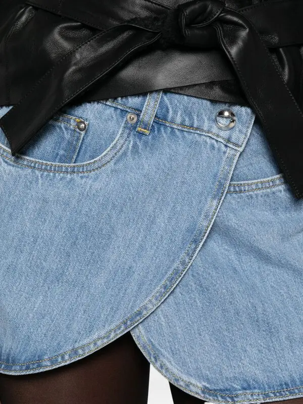 Coperni Mini Skirt With Belt Loops - Blue